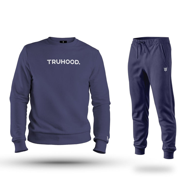 Premium Men's & Boys' Navy Sweatshirt Tracksuit Set | Navy Blue Option ...